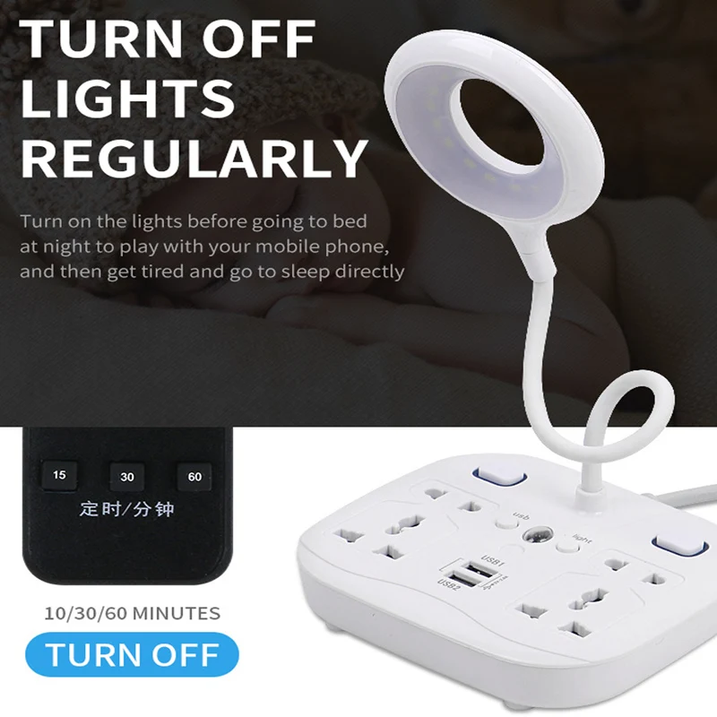 New-Table-Lamp-Socket-EU-US-Standard-USB-Plug-in-British-Plug-in-Board ...