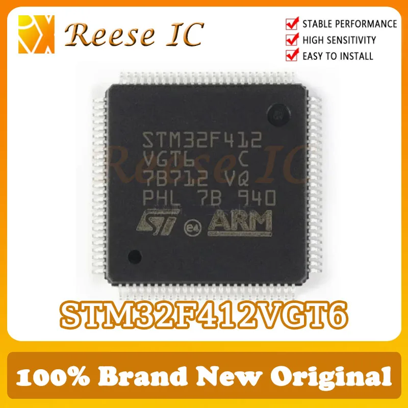 STM32F412VGT6-STM32F412VGT6TR-ARM-Cortex-M4-STM32F4-Microcontroller-IC ...