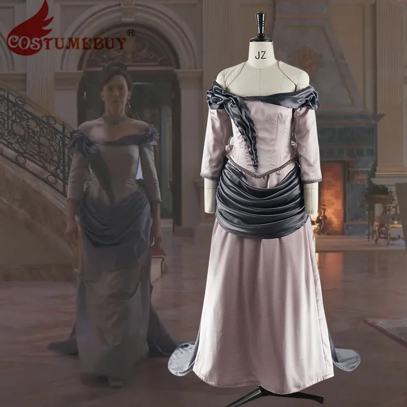 The-Gilded-Age-Costume-Mrs-Bertha-Russell-Cosplay-Dress-Off-Shoulder-Victorian-Bustle-Dress ...