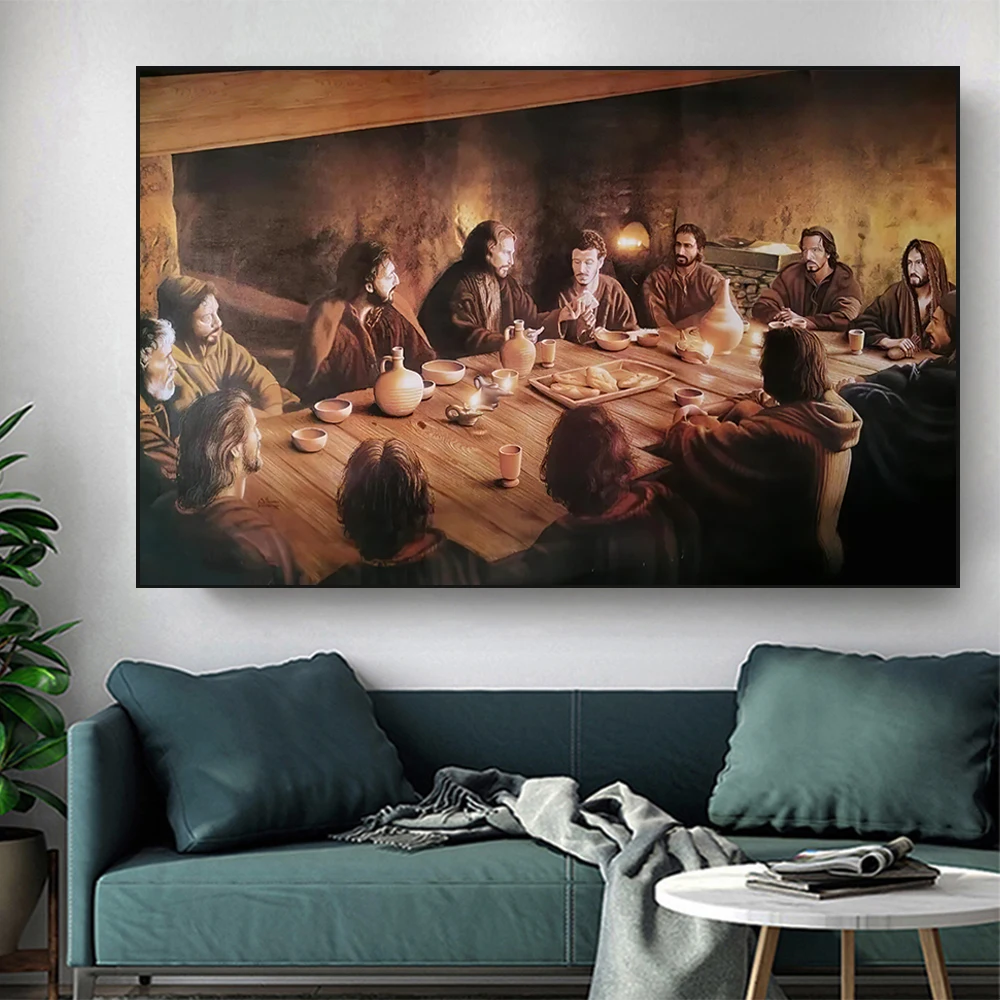 The-Last-Supper-Oil-Painting-Famous-Painting-Print-on-Canvas-Wall-Art ...