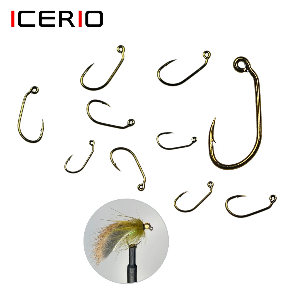 ICERIO-50pcs-10-12-14-16-60-Degree-Angle-Barbed-Fly-Tying-Jig-Hook ...