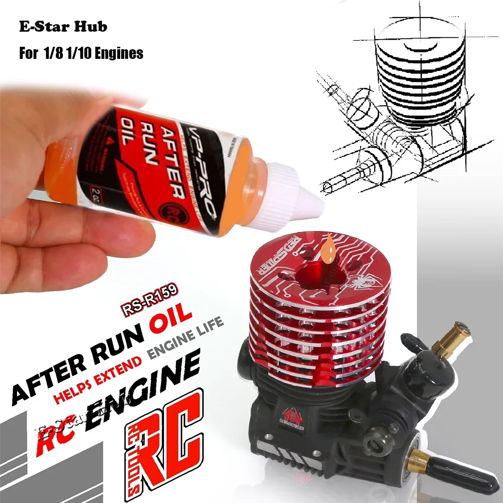 ENGINE AFTER RUN OIL RC Car Airplanes Standard Parts Accessories for 1/ ...
