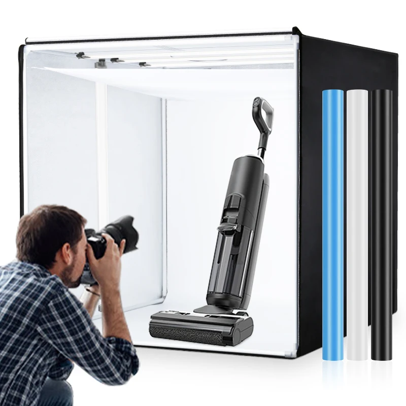 Large-Light-Box-Photography-Professional-Photo-Box-With-4-LED-Panel-CRI ...