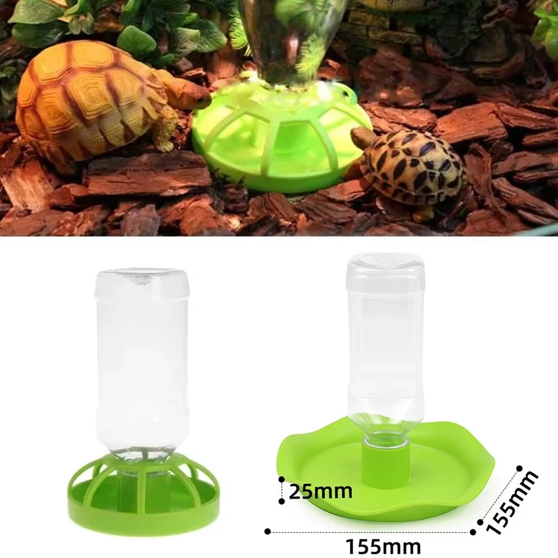 New Reptile Automatic Water Drinker Dispenser Food Bowl Lizard Round ...