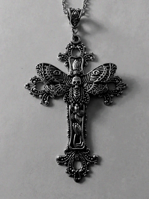 Witch Of A Cross Necklace