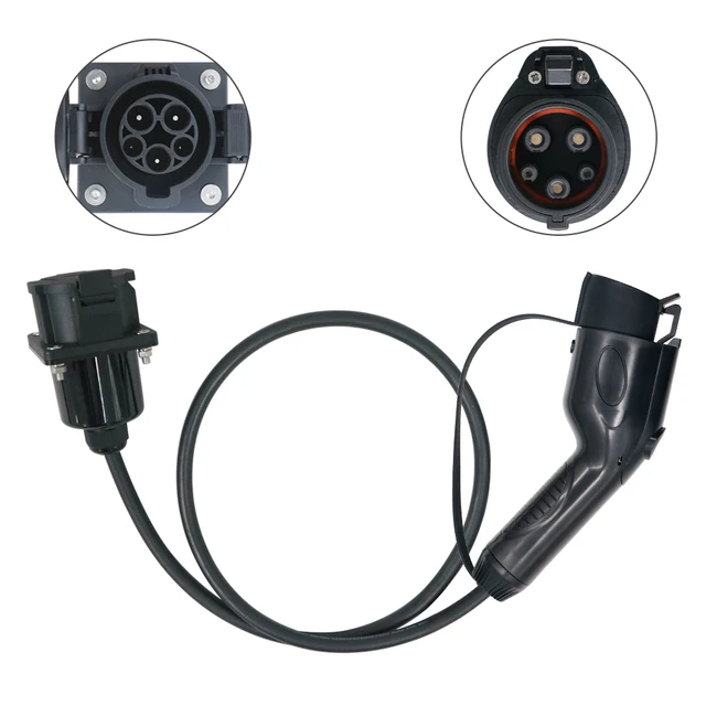 EV Adapter Type 1 EV Plug to Type 1 EV Socket Customized Type 1 to Type ...