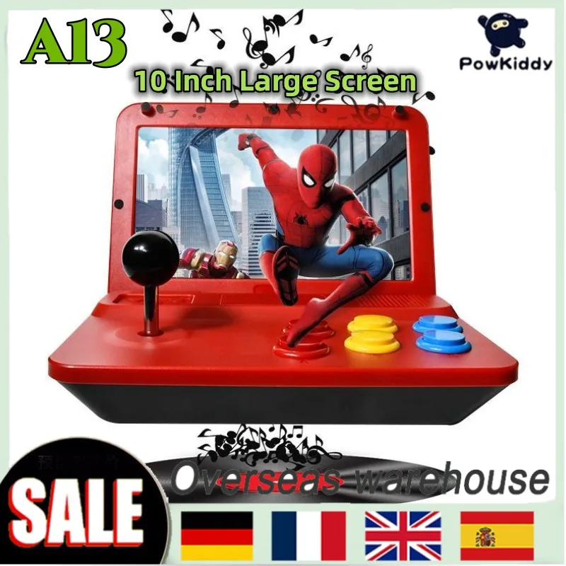 Powkiddy videoconsola A13 con pantalla grande de 10 pulgadas, consola ...