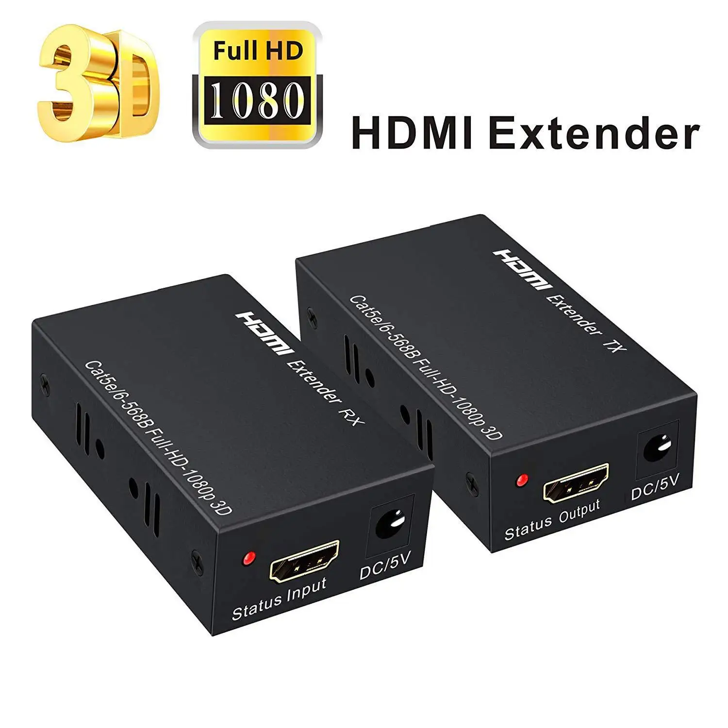 1080P-HDMI-Extender-su-singolo-cavo-Rj45-Cat5e-6-60M-HDMI-Ethernet ...