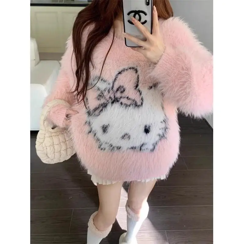 Miniso-Kawaii-Hello-Kitty-Knitted-Pullover-Sweater-Anime-Sanrio ...