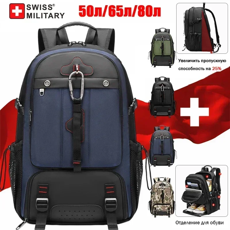 SWISS-MILITARY-Mochila-escolar-para-hombre-bolsa-USB-expandible ...