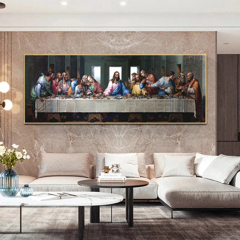 The Last Supper Series Jesus and The Twelve Disciples Canvas Painting ...