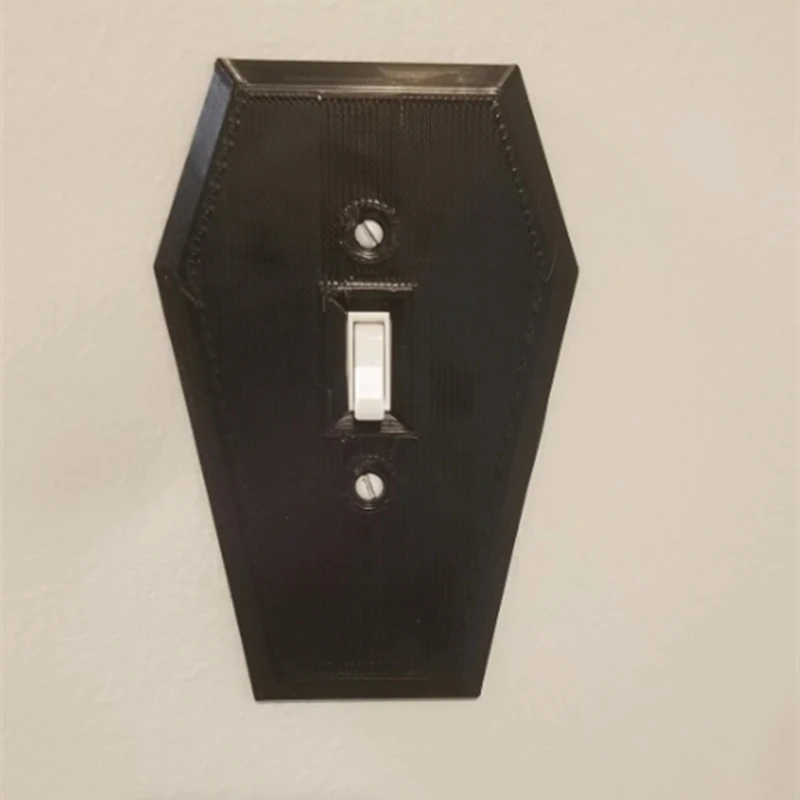 Coffin Light Switch Cover Wall Plate Casket Outlet Switch Plate Gothic ...