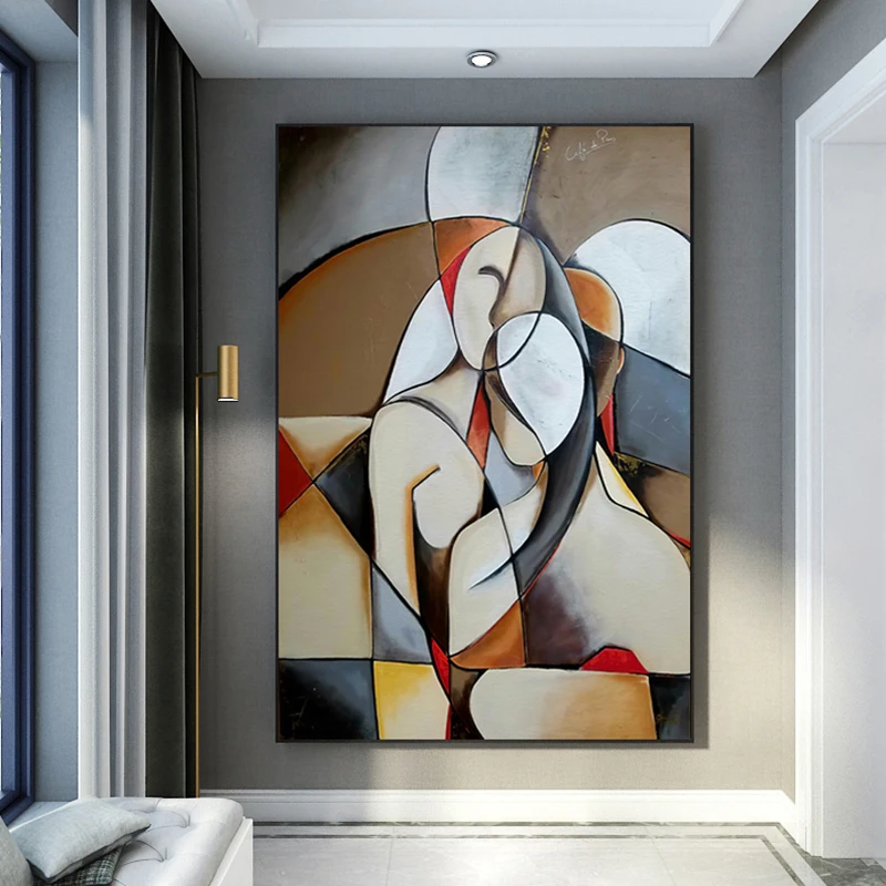 Pintura Da Lona Abstrata para Home Decor, Mulher Sonhando Por Picasso, Obras De Arte famosas ...
