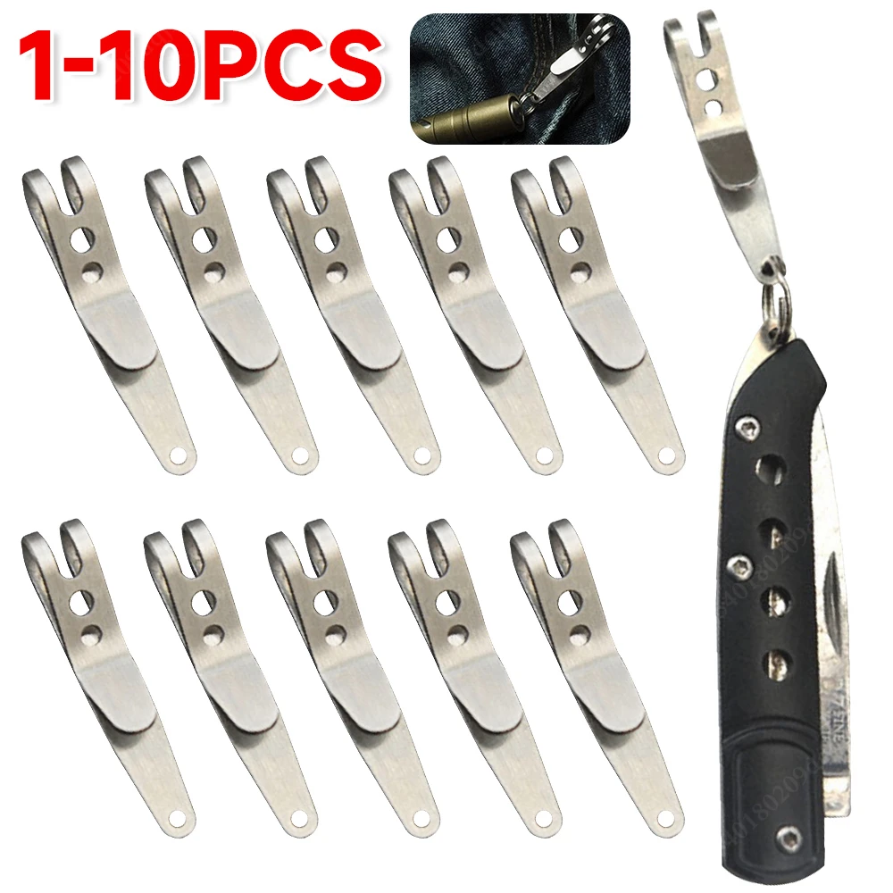 1-10pcs-Multitools-Pocket-Stainless-Steel-Bag-Waist-Belt-Hanging-Clip ...