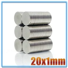 5/10/20/50/100/200pcs 20x1 mm Strong Powerful Magnets 20x1mm Round ...