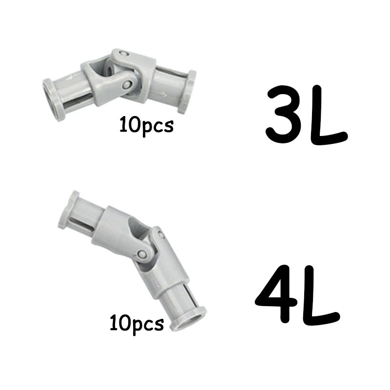 10Pcs Technical Parts Universal Joint Connector Building Blocks 3L ...