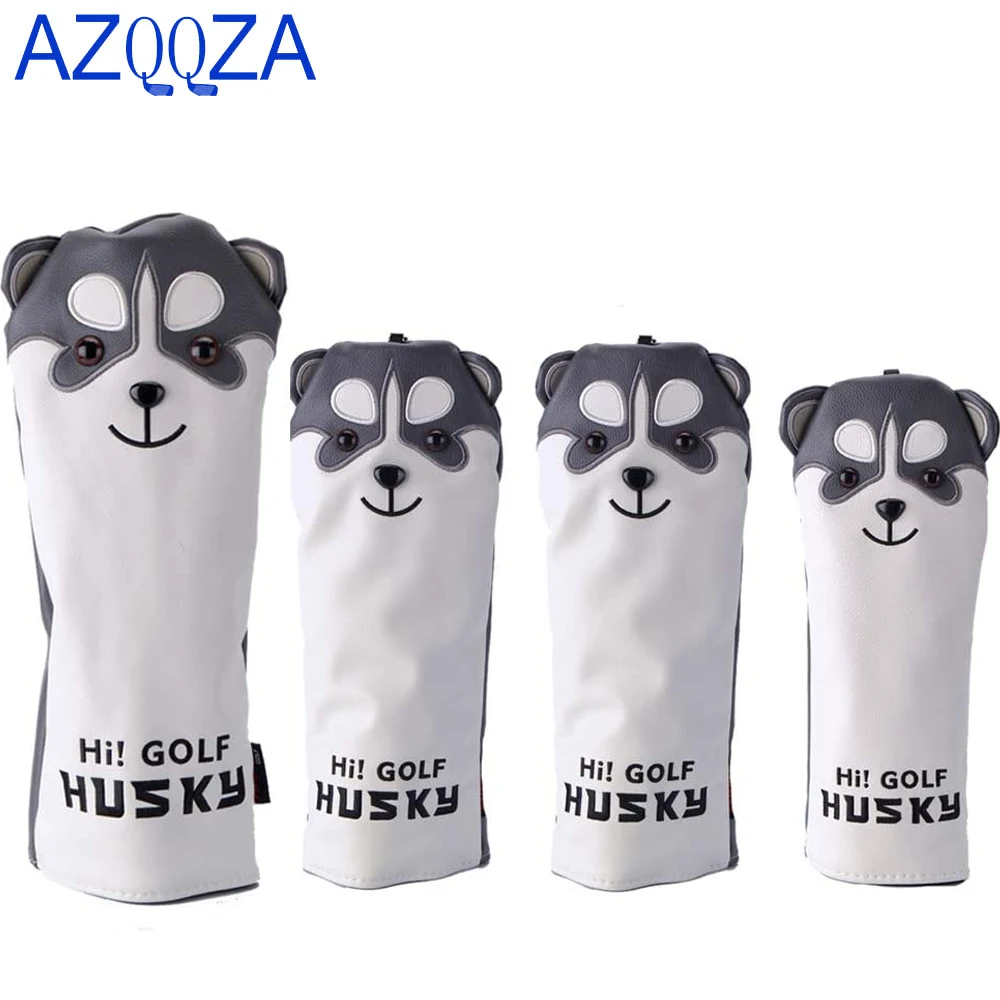 Husky Golf Head Covers Leather For Driver,fairway Woods And Hybrid ...