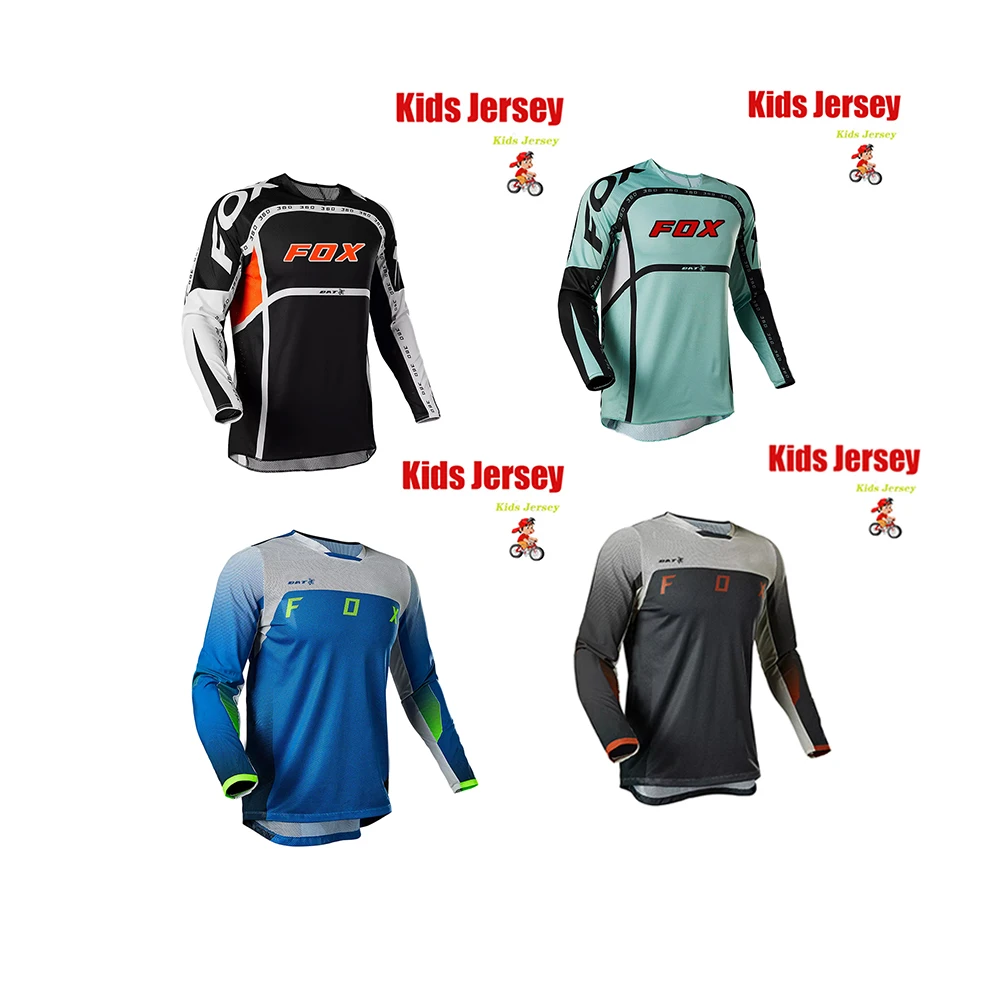 Children-s-MTB-T-Shirt-BAT-FOX-Downhill-Bike-Jersey-Offroad-DH-Quick ...