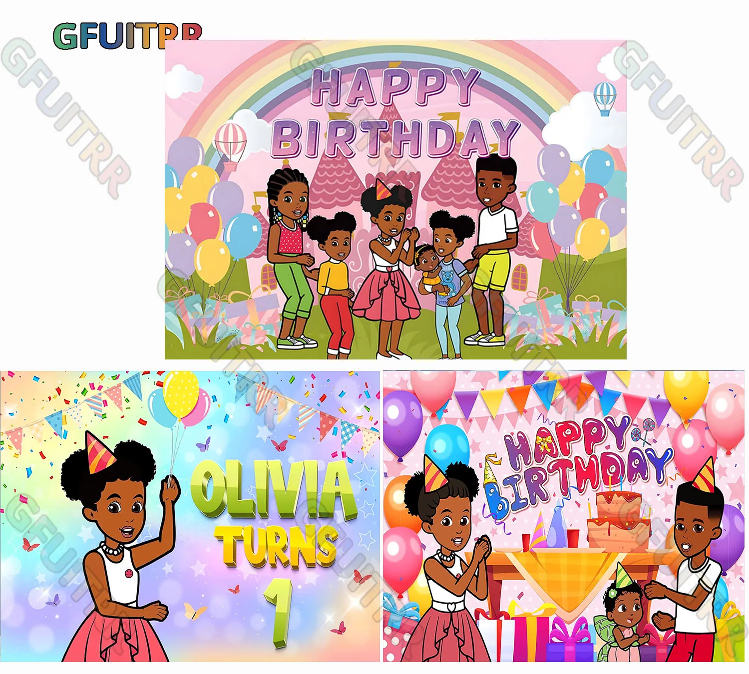 GFUITRR Gracies Corner Backdrop Kids 1st Birthday Party Newborn Shower ...