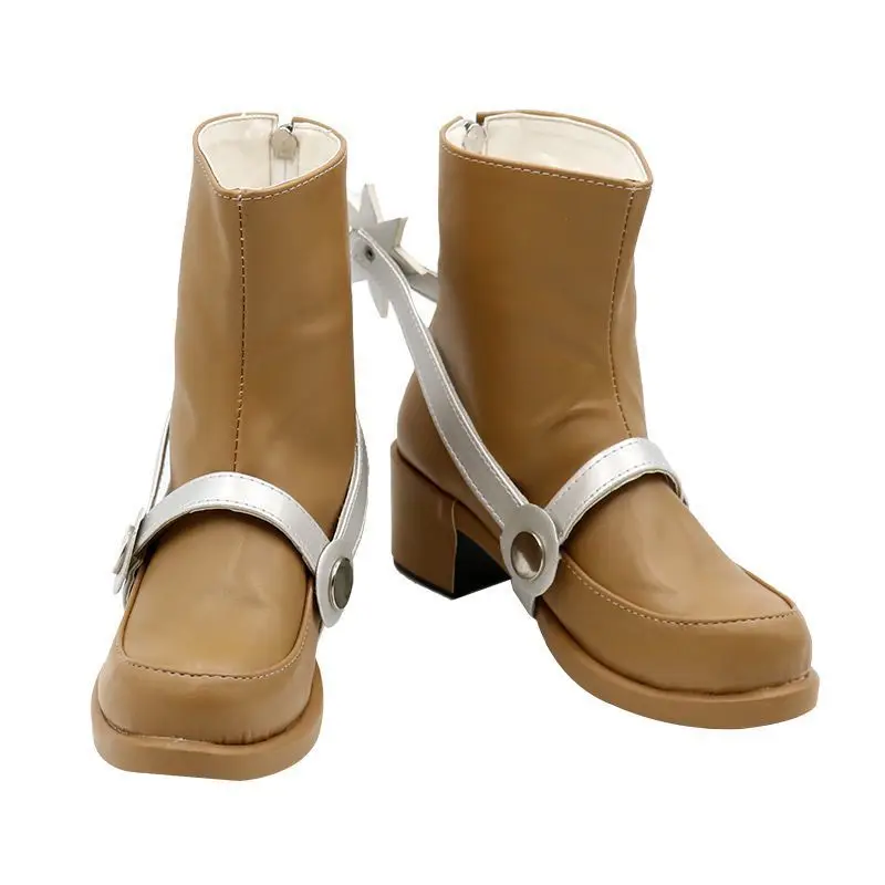Anime Gyro Zeppeli Cosplay Shoes Leather Boot Prop Halloween Custom ...