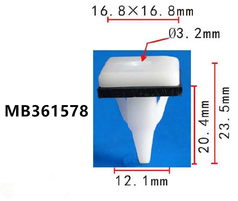 Set of 20 Fastener Clip Retainer Pin Side Skirt Body Molding Trim Kit ...