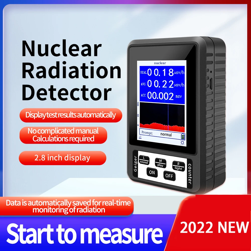 Contador Geiger portátil de XR-1, Detector de radiación Nuclear, dosímetro Personal, probador de ...