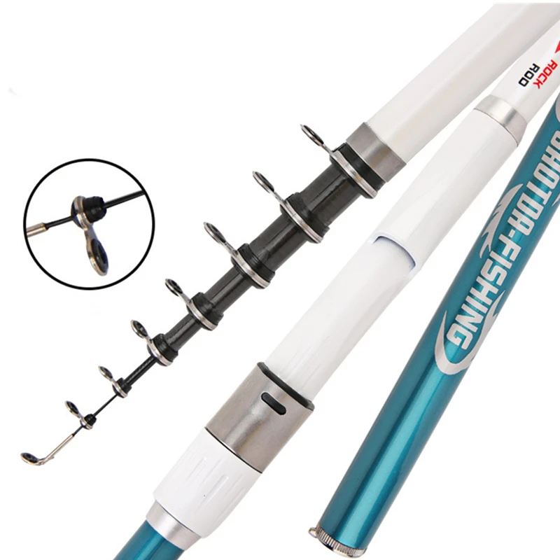 Ultralight Super Hard Rock Fishing Rod 3.6m 4.5m 5.4m 6.3m Telescopic ...