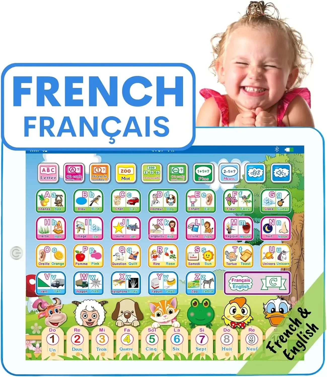 French-English-Bilingual-Learning-Tablet-Toy-Learn-Alphabet-ABC ...