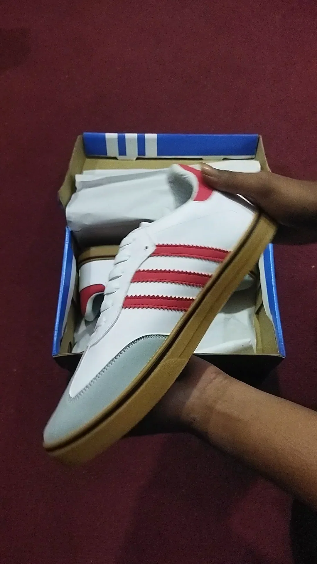 Red Striped Samba OG shoes. sneakers for men | Daraz.com.np