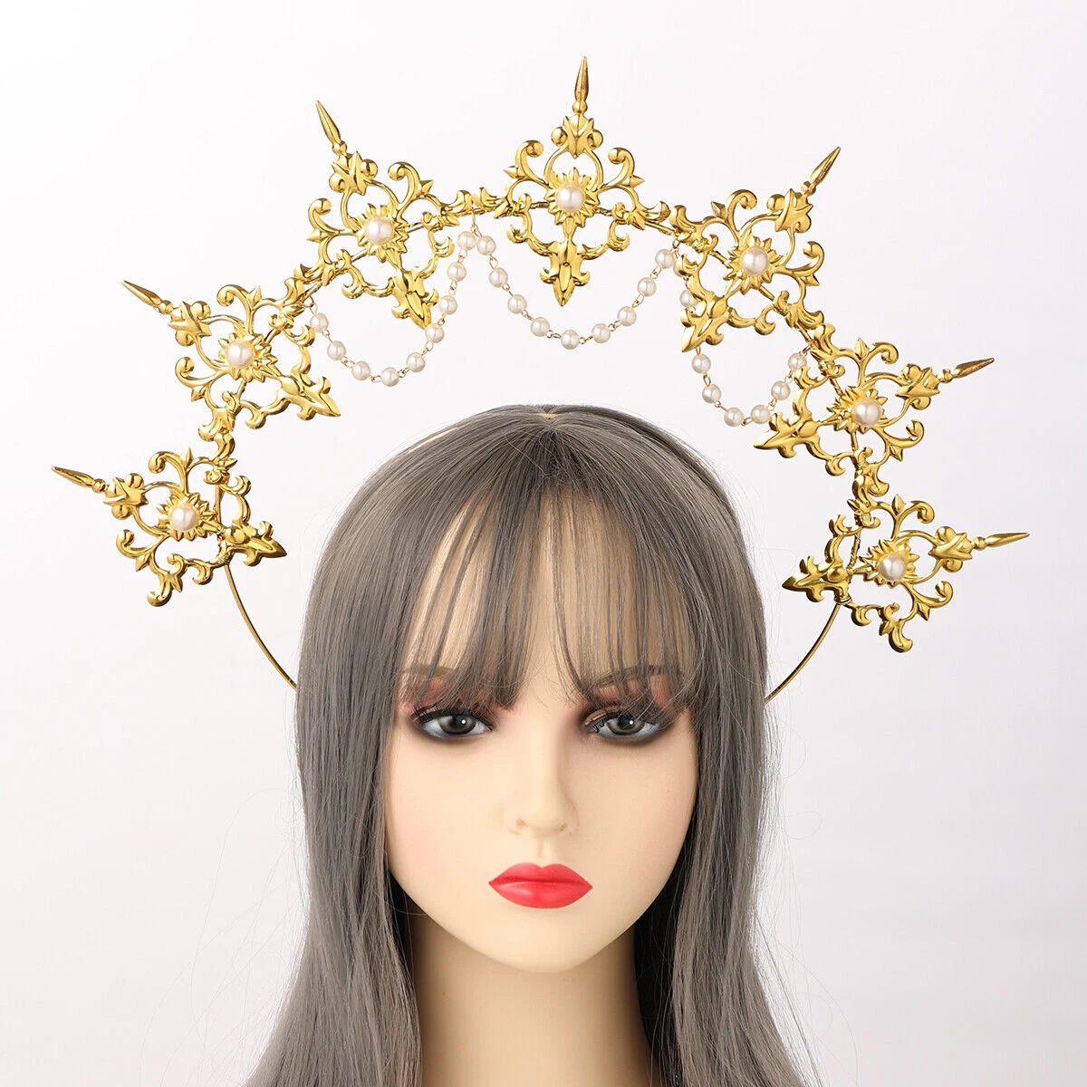 Halloween Women's Headwear Metal Crown Headband Unisex Cosplay ...