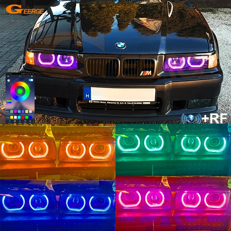 For BMW E36 E38 E39 Z3 Day Light RF Remote Bluetooth App Ultra Bright ...
