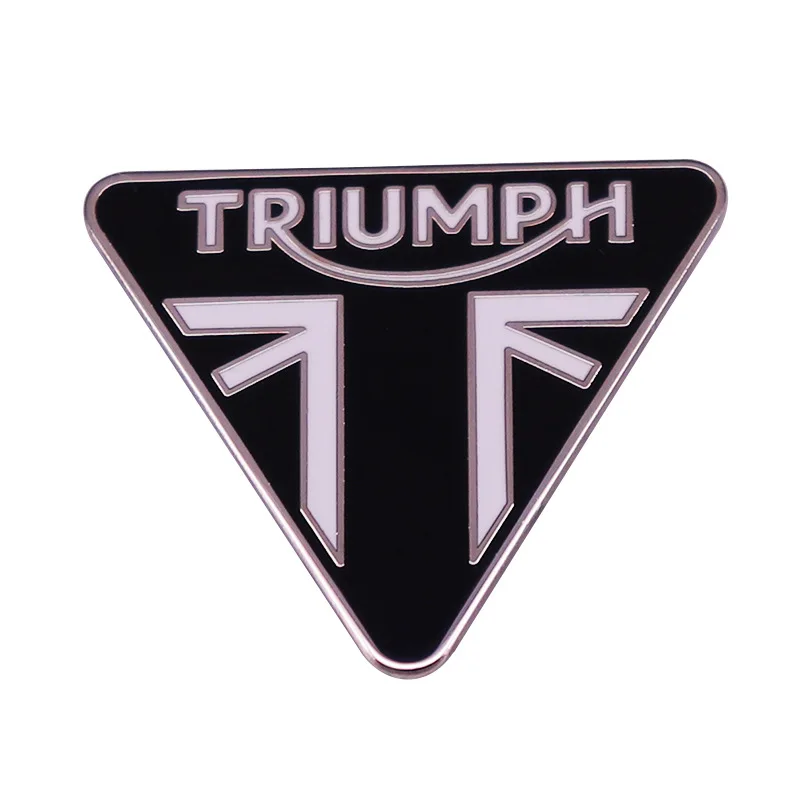 Triumph-Logo-Black-Motorcycle-Lovers-Creative-Enamel-Pin-Round-Clothing ...