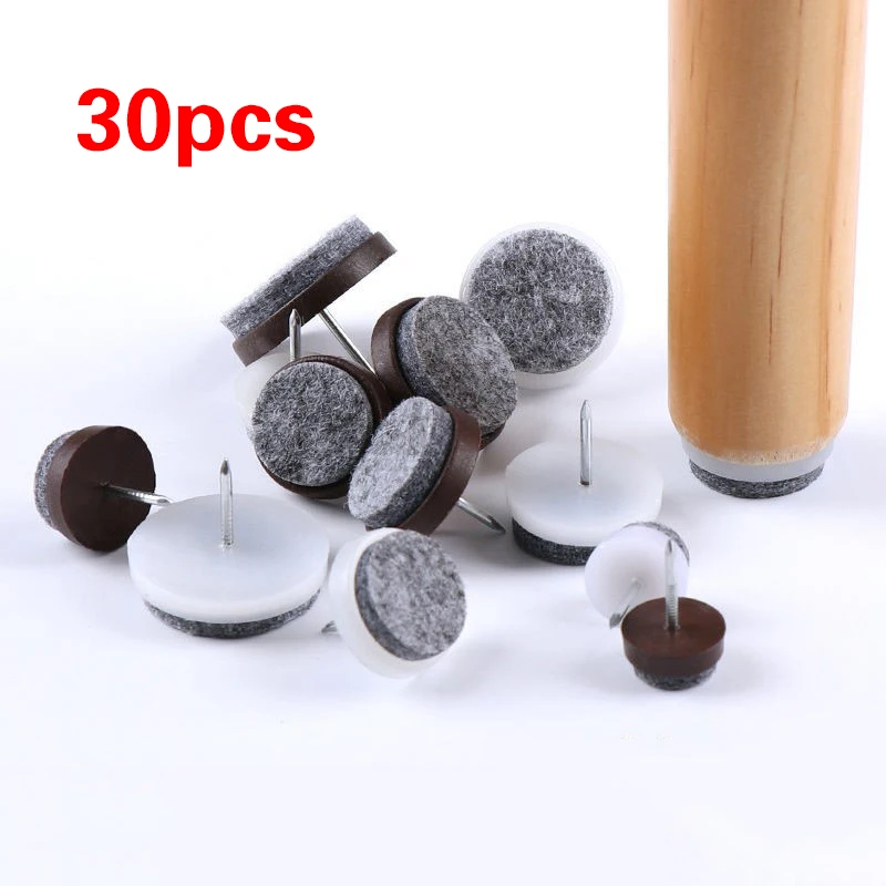 30pcs-Felt-Furniture-Foot-Pad-Skid-Glide-Nail-Protector-Floor-Protector ...