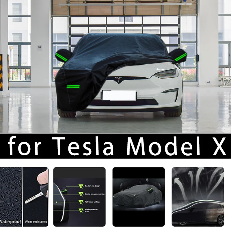 For-Tesla-Model-X-Outdoor-Protection-Full-Car-Covers-Snow-Cover ...