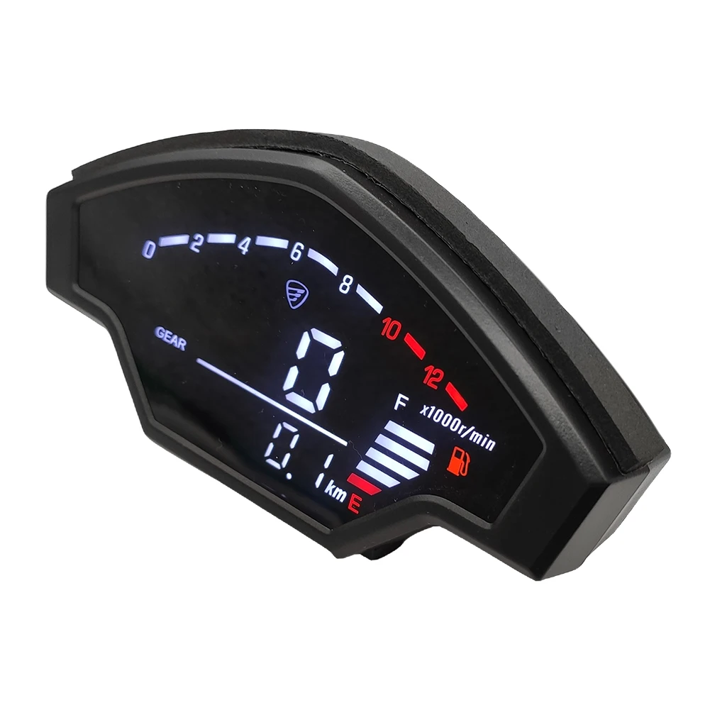 Motorbike Tachometer Odometer LCD Display Digital Speedometer Odometer ...
