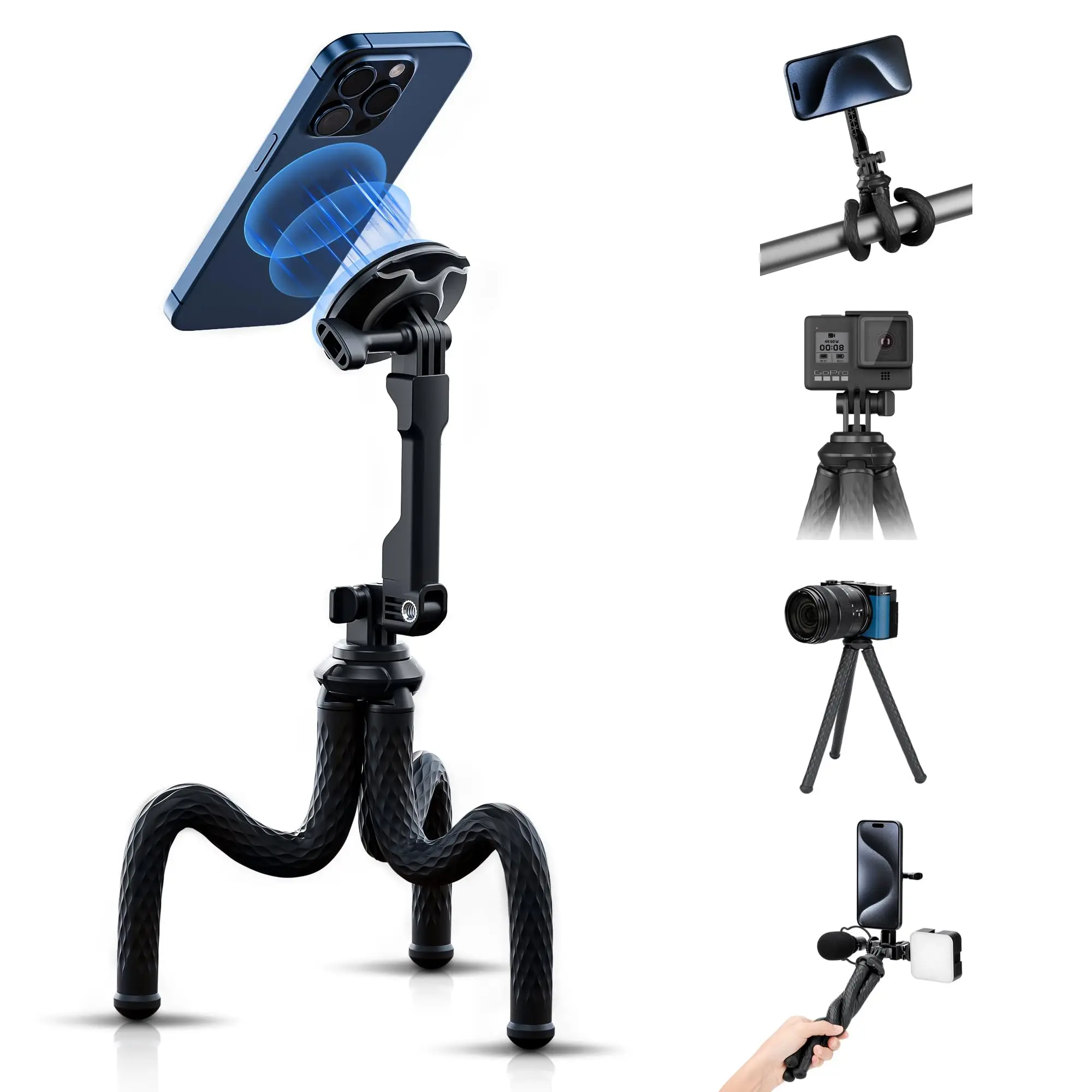 Extended-Magnetic-Flexible-Bendable-Octopus-Tripod-Holder-Stand-Mount ...