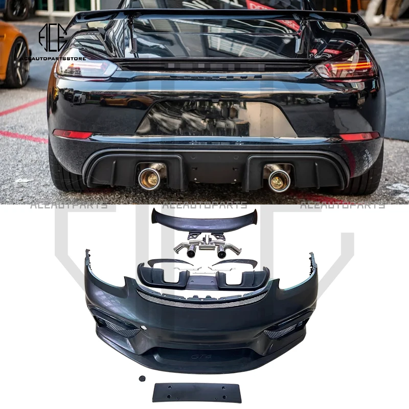 Car Accessories Car Parts GT4 Style Body Kit For Porsche 718 Cayman ...