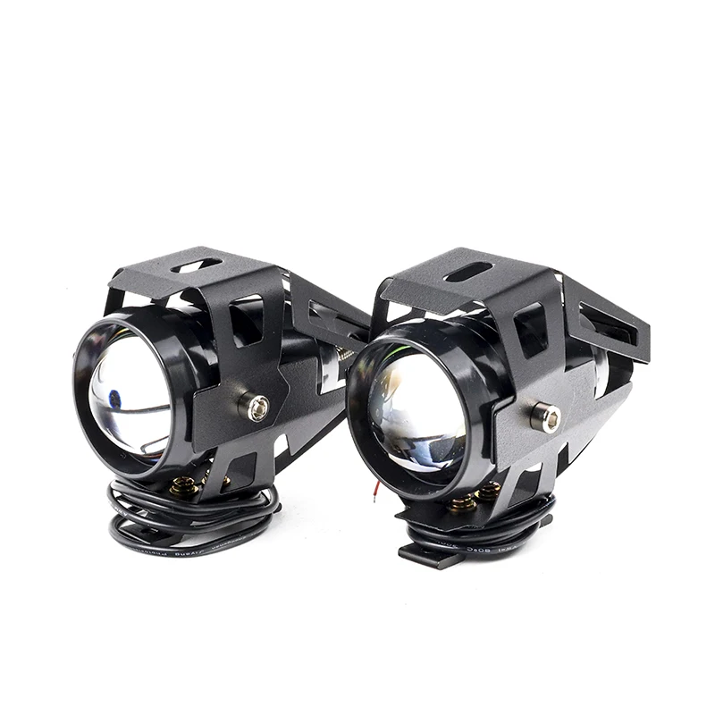 Led-Motorcycle-Headlight-with-Abgle-Eyes-125W-Additional-Spotlights-Fog ...