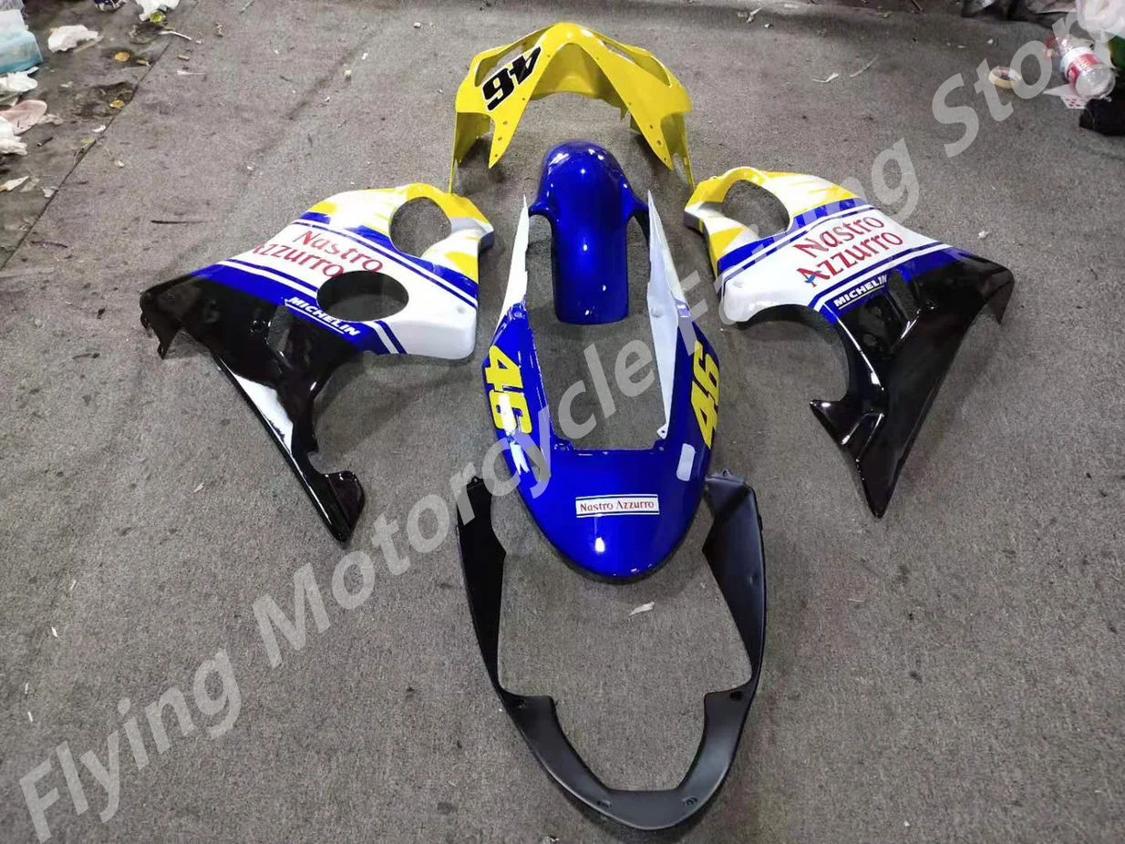 Injection-Fairings-CBR-600-F4i-blue-yellow-white-04-05-06-07-Fairing ...