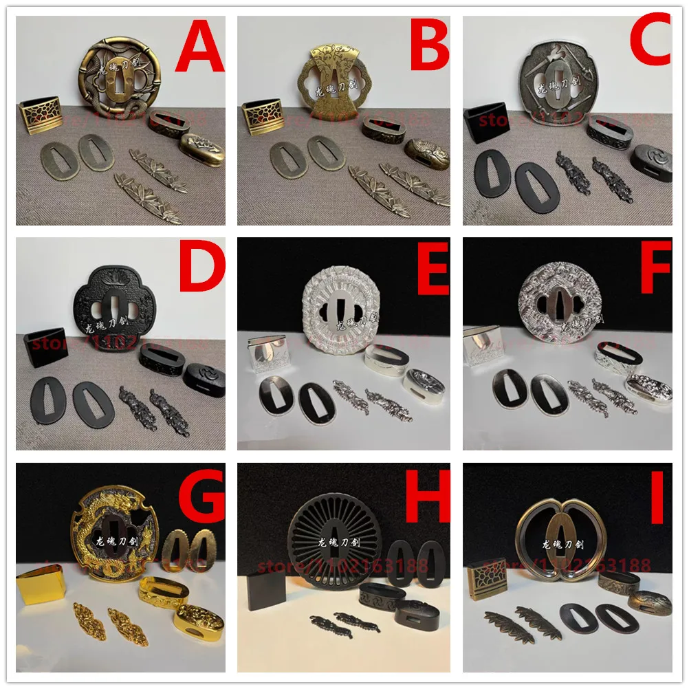 High Quality Tsuba Handguard Guard Fuchi Kashira Menuki Habaki Seppa ...