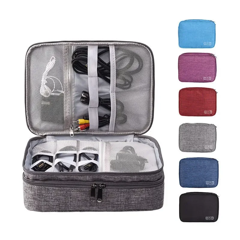 Cable-Storage-Bag-Waterproof-Digital-Electronic-Organizer-Portable-USB ...