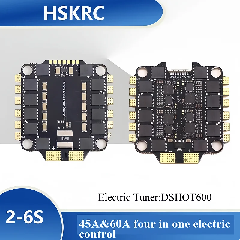 45A 60A 4-in-1 BLHeli_S DSHOT600 2-6S quadcopter 4-in-1 electronic ...