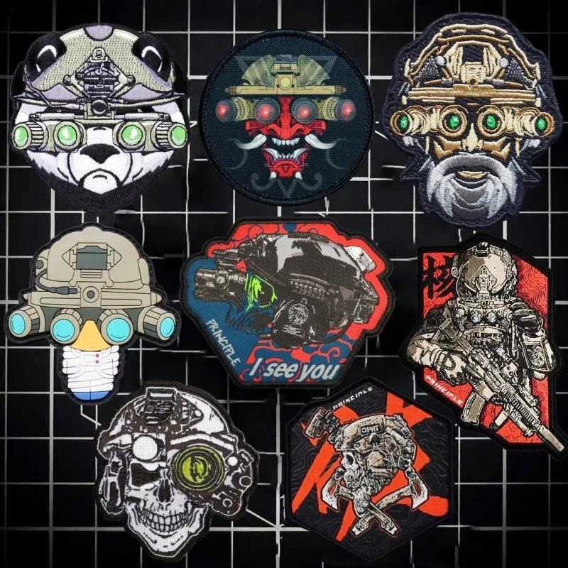 Four-eye-Skull-Night-Vision-Device-Night-Ghost-Embroidery-Hook-Loop ...