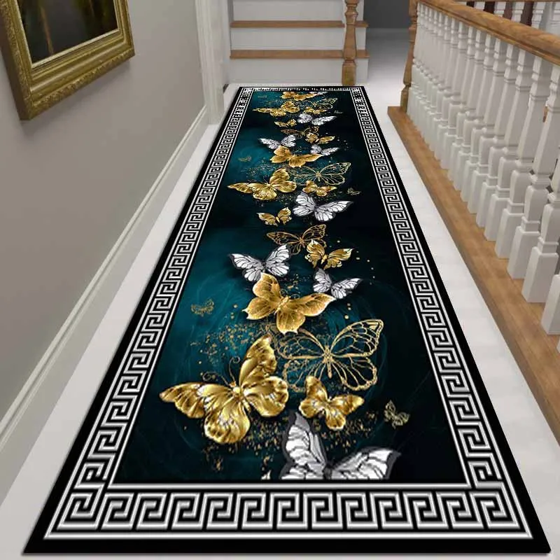 Traditional Elegant Floral Lobby Carpet Long Area Rugs Stairway Hallway ...