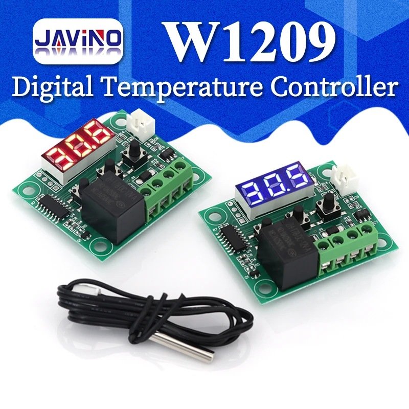 W1209 DC 12V Dual LED Digital Thermostat Temperature Controller ...