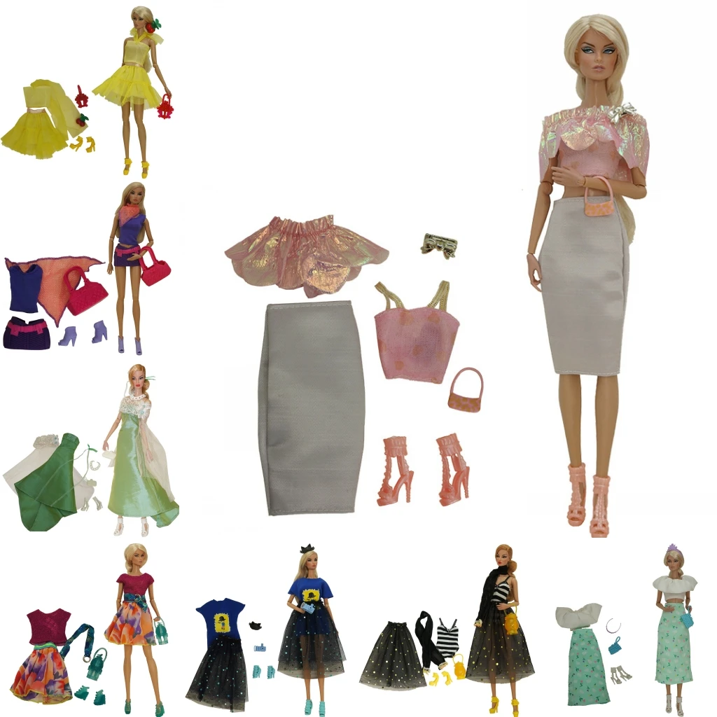 1Set-Colorful-Doll-Jumpsuit-Dress-Doll-Daily-Suit-Clothes-Trousers-with ...