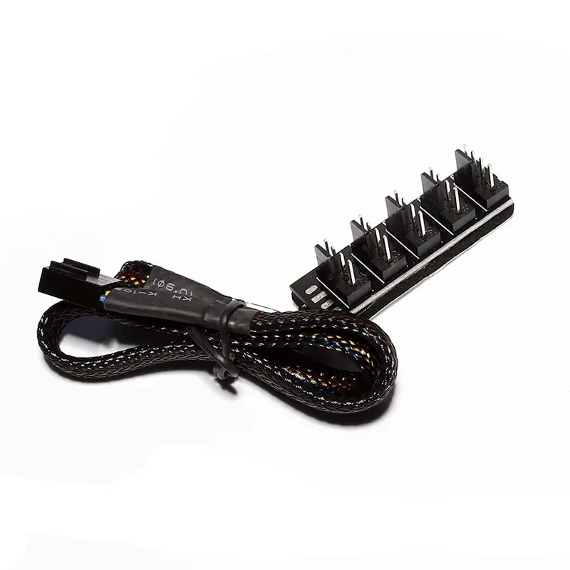 Pc Fan Splitter 1 To 5 Ports 4 Pin PWM Splitter,PWM Regulator 12V CPU ...