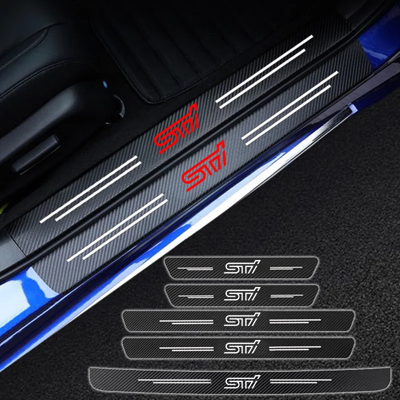 Car Door Threshold Scuff Plate For SUBARU XV Legacy Forester Impreza ...