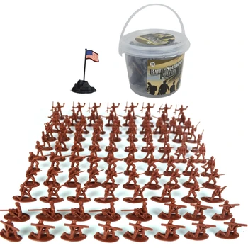 77HD 100PCS Mini Static Small Soldier Person Military Model Plastic ...