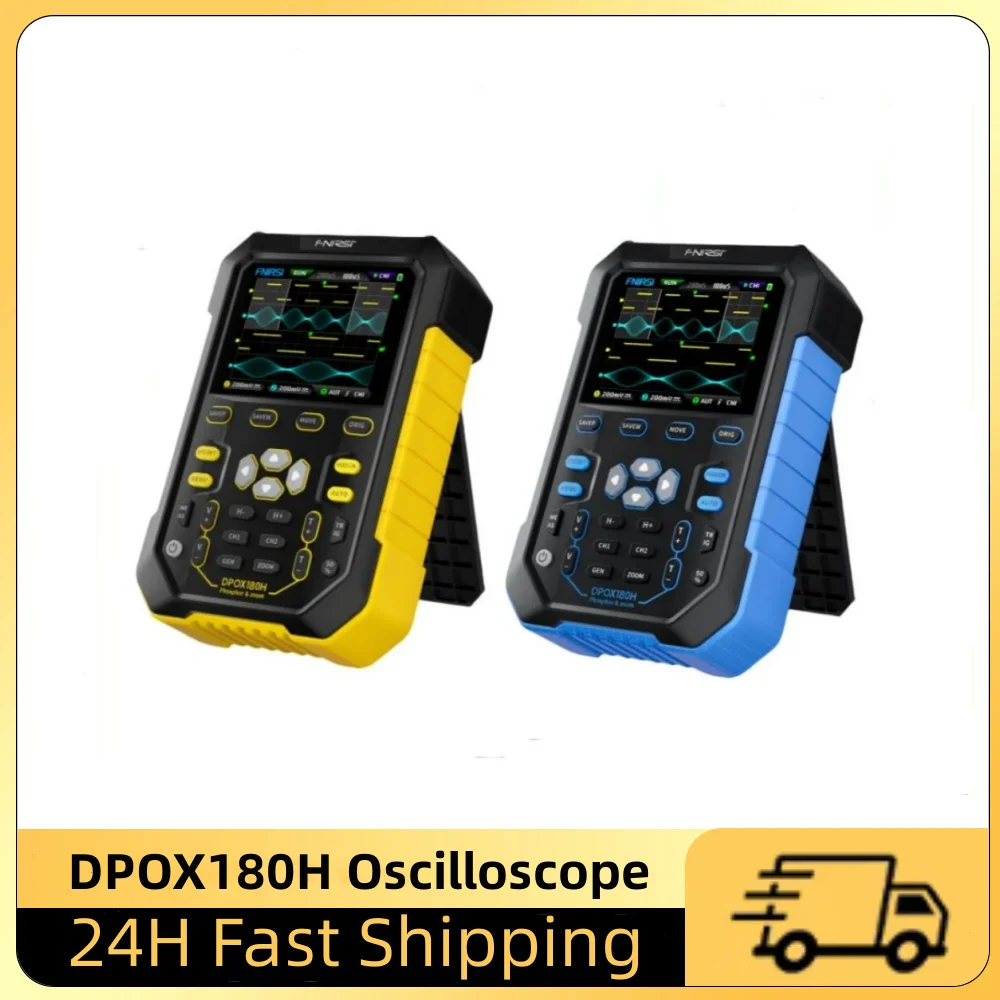 FNIRSI-DPOX180H-Handheld-Dual-Channel-Digital-Oscilloscope-180MHz-3DB-2-In-1-Function-Signal ...